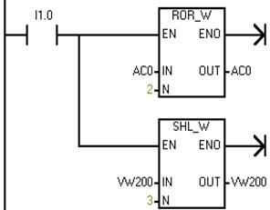 Siemens S7 PLC program shift instruction ROR SHL PLC Ladder Logic – PLC ONE