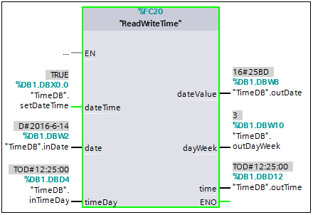 How to input, read and edit the date and time variables of the CPU ...